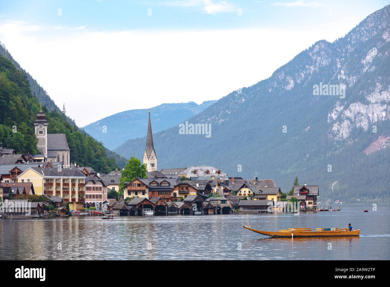 The small town of Hallstatt Stock Photo - Alamy