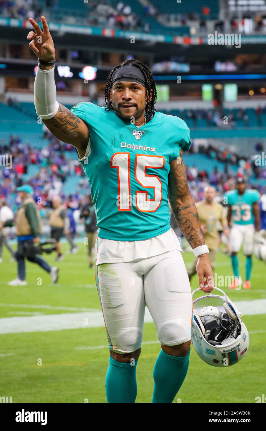 Miami Gardens, Florida, USA. 17th Nov, 2019. Miami Dolphins wide ...