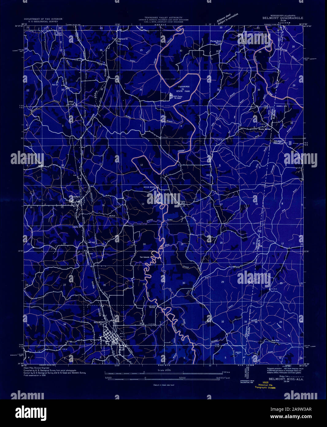 Map of belmont mississippi hi-res stock photography and images - Alamy