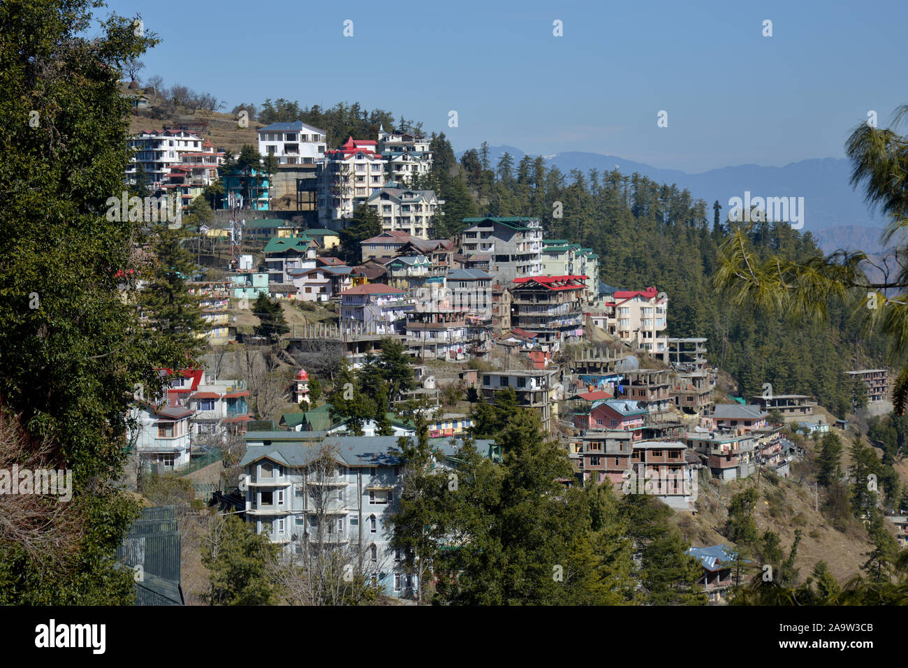 View at Mashobra, Shimla. Shimla is the capital city of the Indian ...