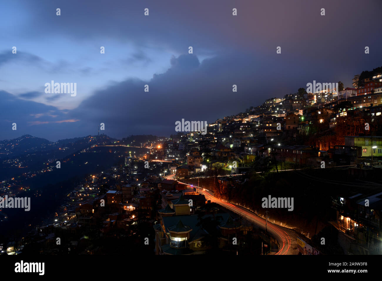 Shimla by night hi-res stock photography and images - Alamy