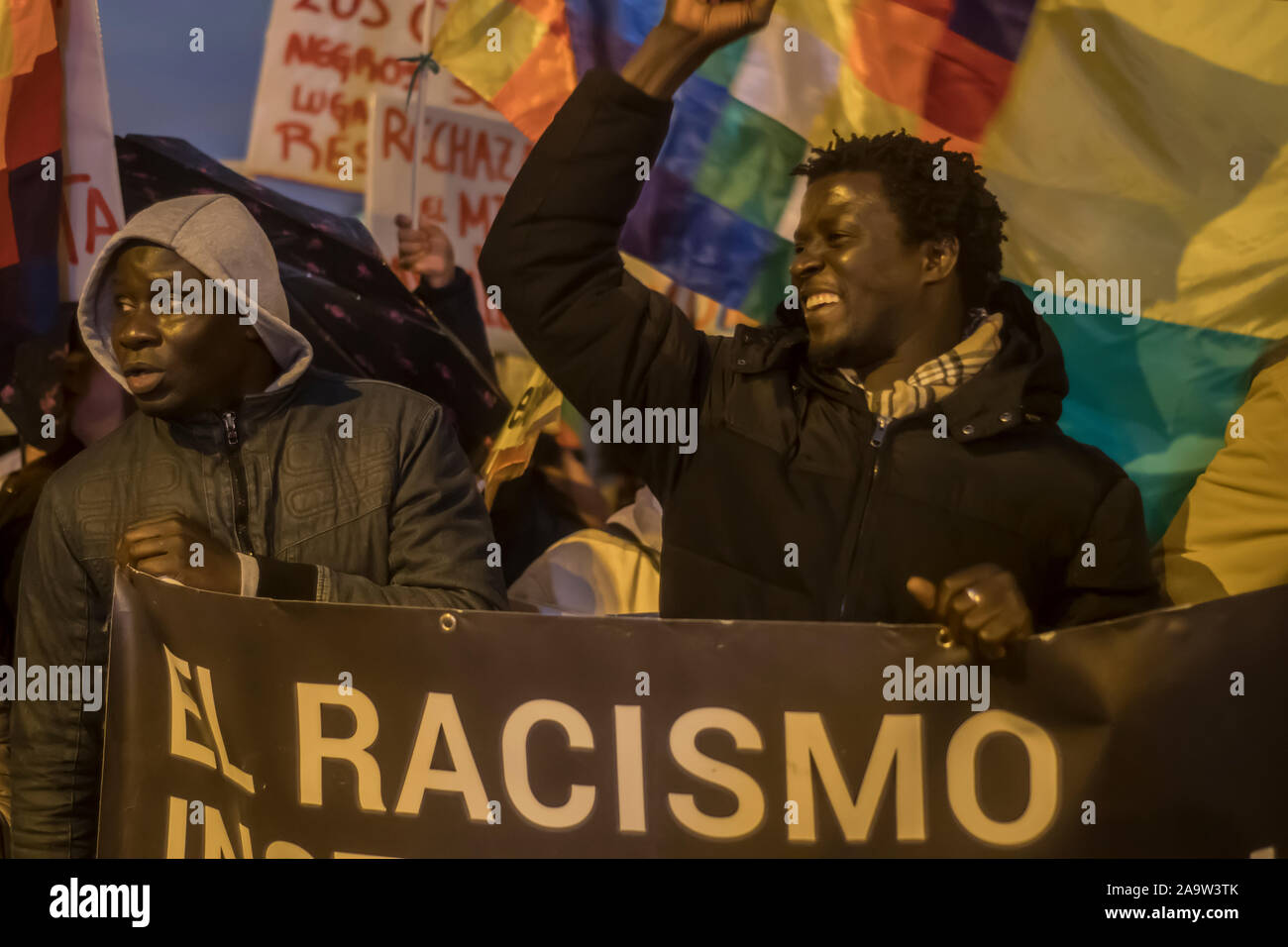 Great anti-racist march in Madrid, Spain on Sunday November 17 at five ...