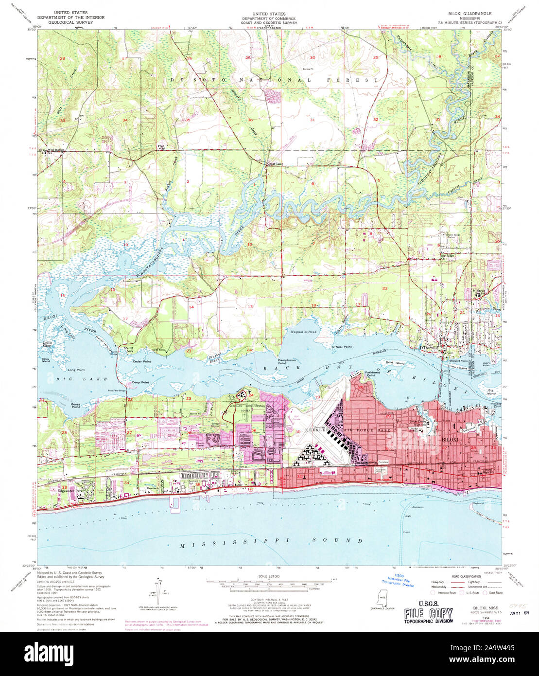 Map of biloxi mississippi hi-res stock photography and images - Alamy