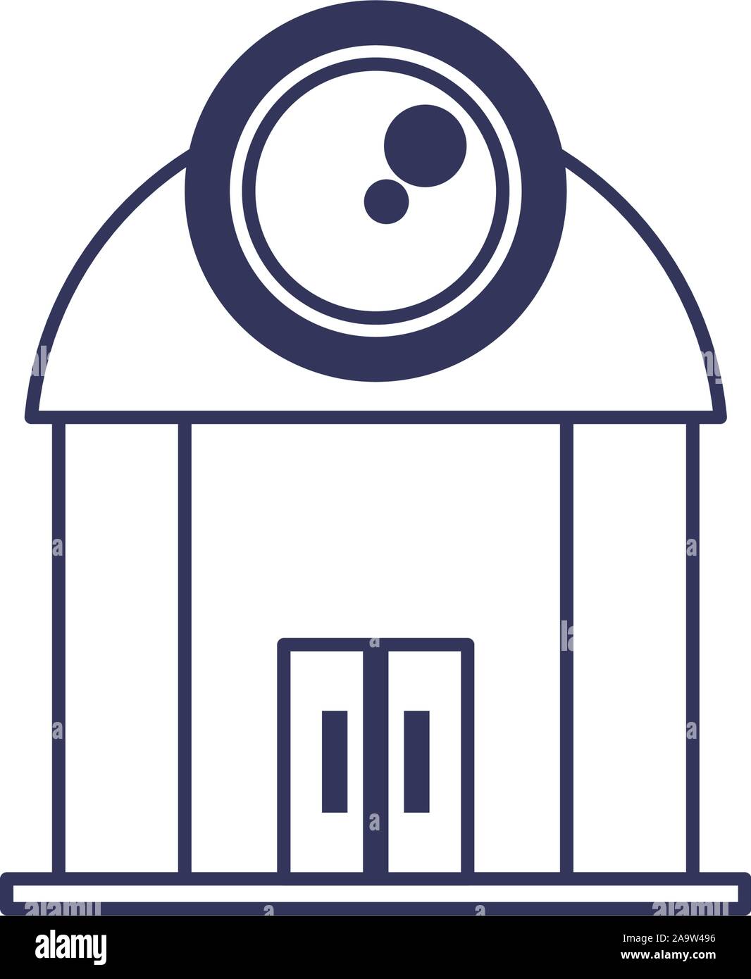 Telescope observatory astrology moon Cut Out Stock Images & Pictures ...