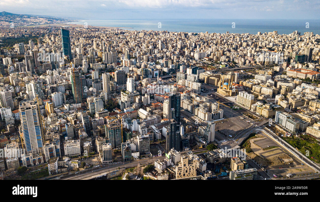 Aerial view of Beirut, Lebanon Stock Photo - Alamy