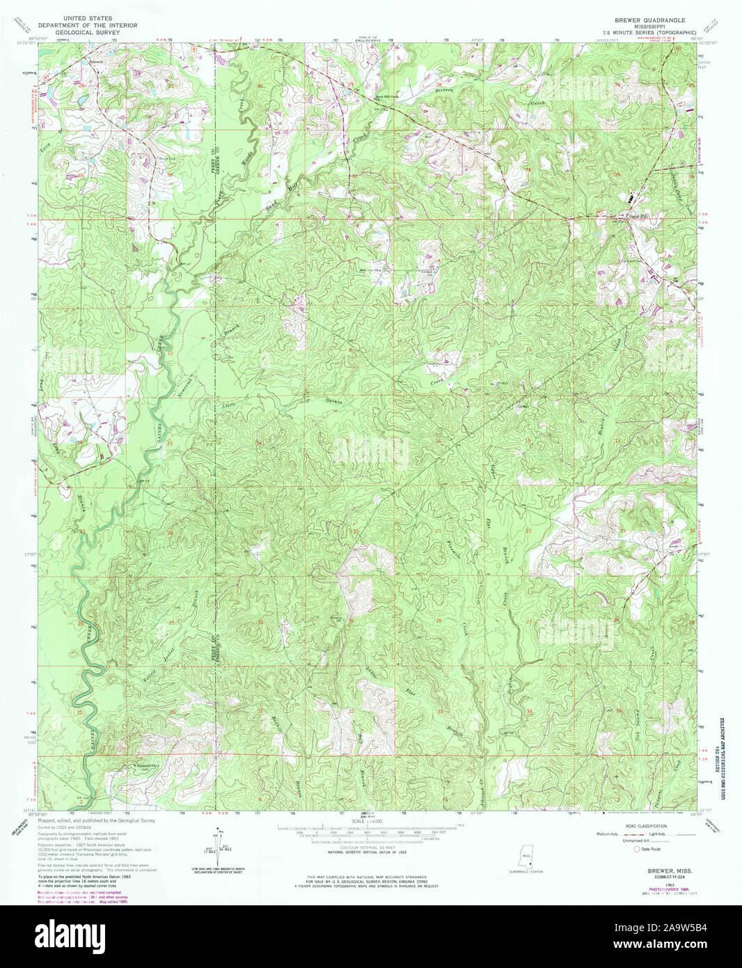 Map of brewer hi-res stock photography and images - Alamy