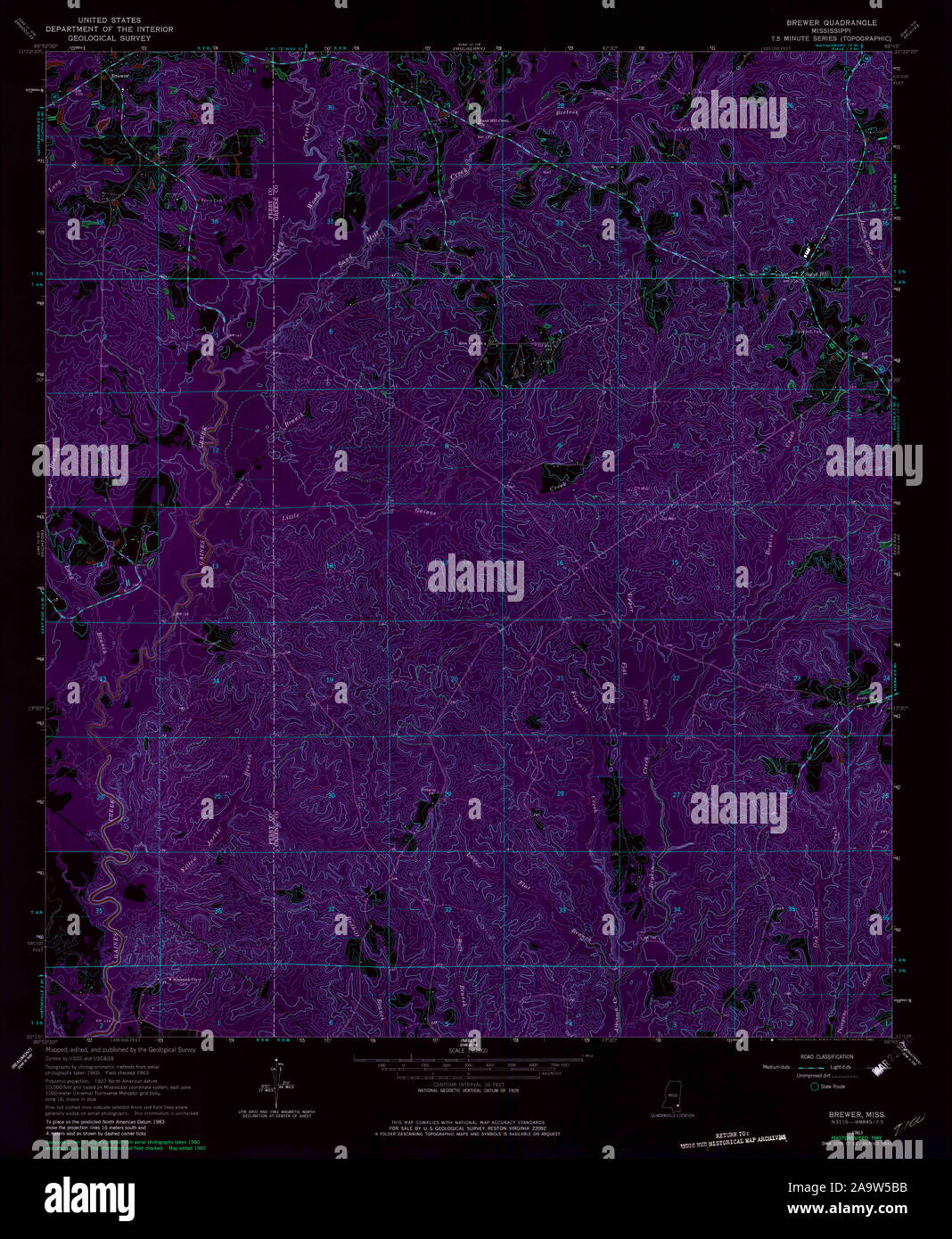 Map of brewer hi-res stock photography and images - Alamy