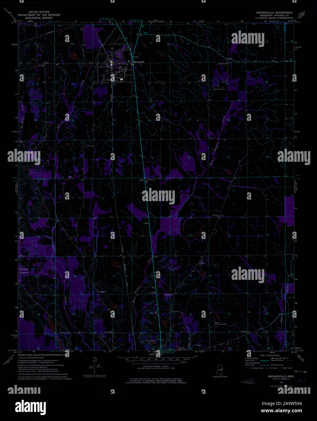 Brooksville mississippi map hi-res stock photography and images - Alamy