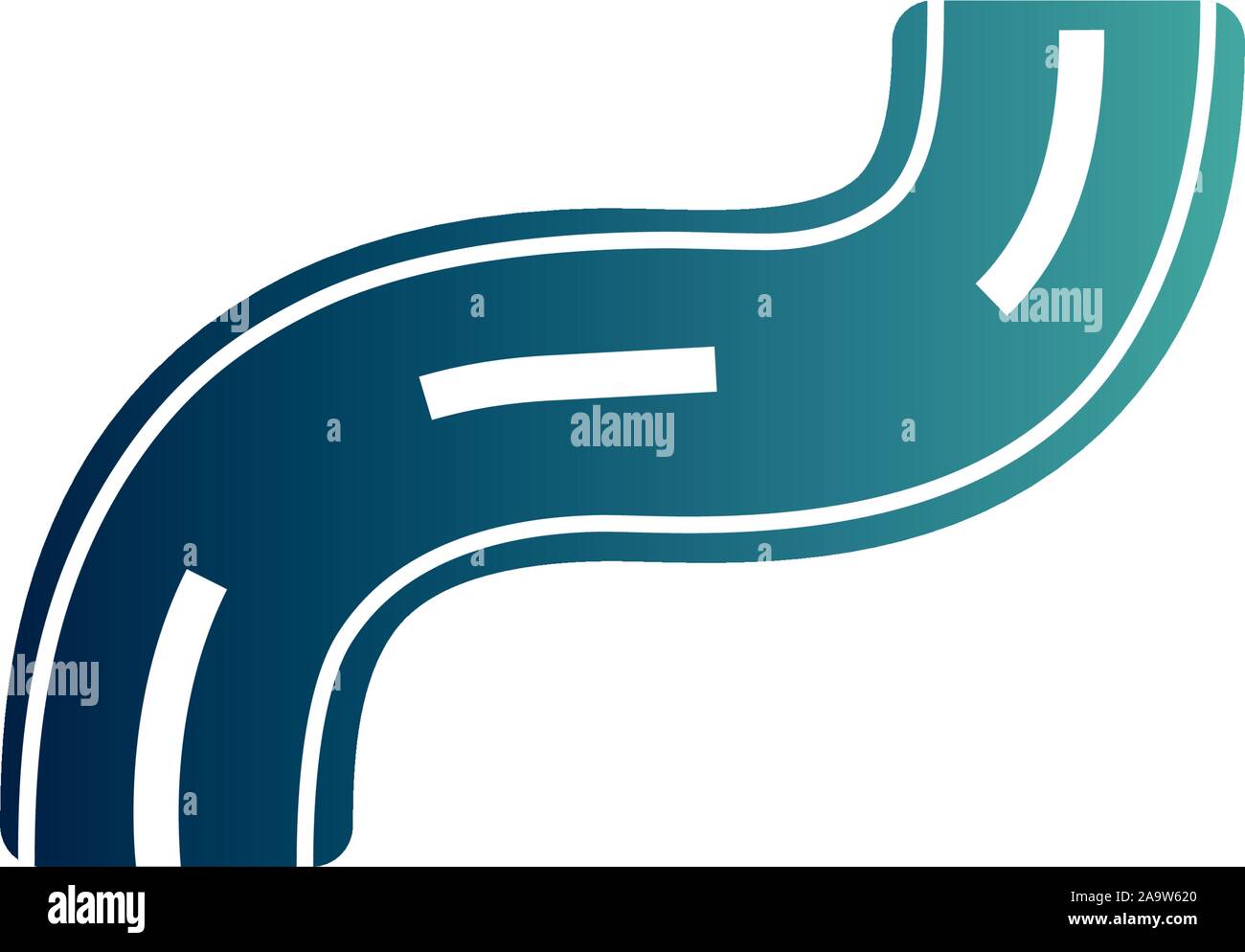 curves asphalt road gradient icon vector illustration Stock Vector ...