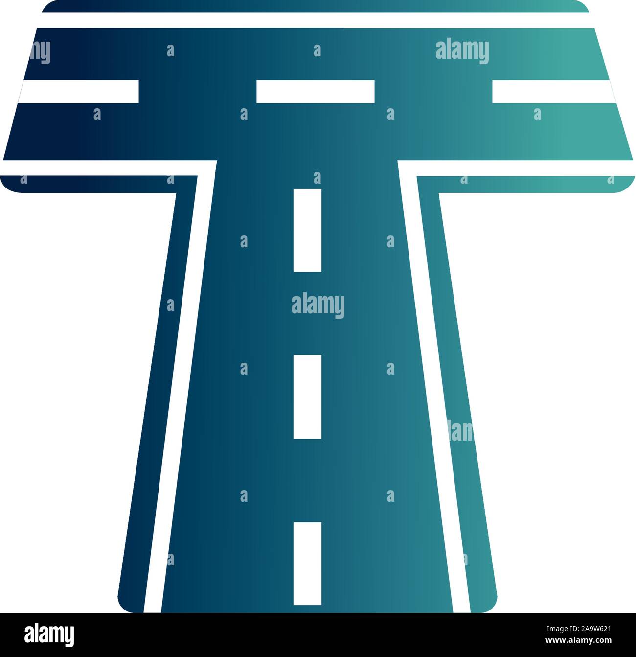 intersection asphalt road gradient icon vector illustration Stock Vector Image & Art - Alamy