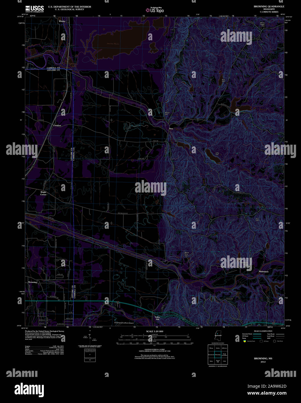Browning map hi-res stock photography and images - Alamy