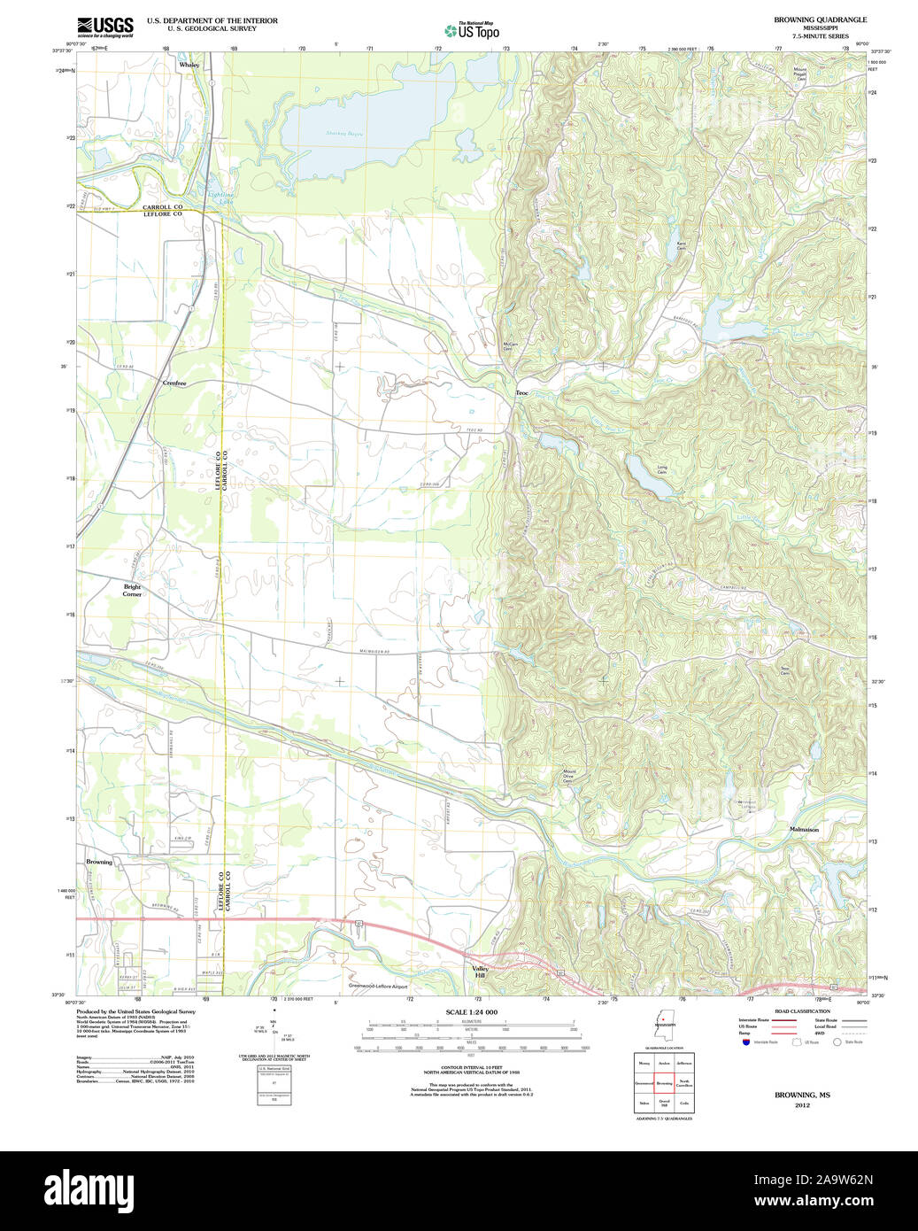 Map of browning Cut Out Stock Images & Pictures - Alamy