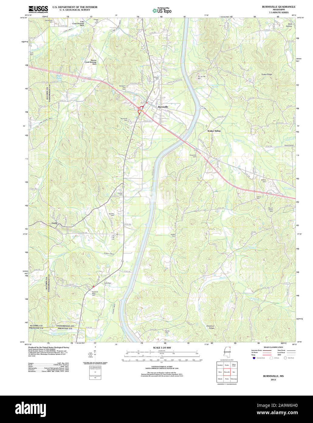 Map of burnsville hi-res stock photography and images - Alamy