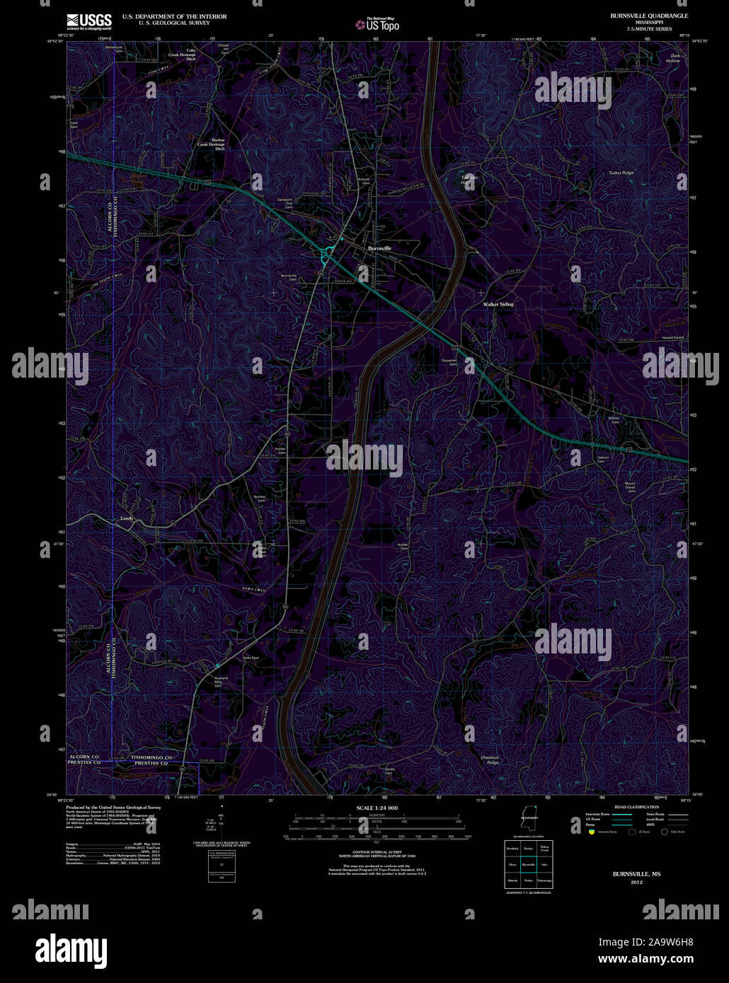Map of burnsville hi-res stock photography and images - Alamy
