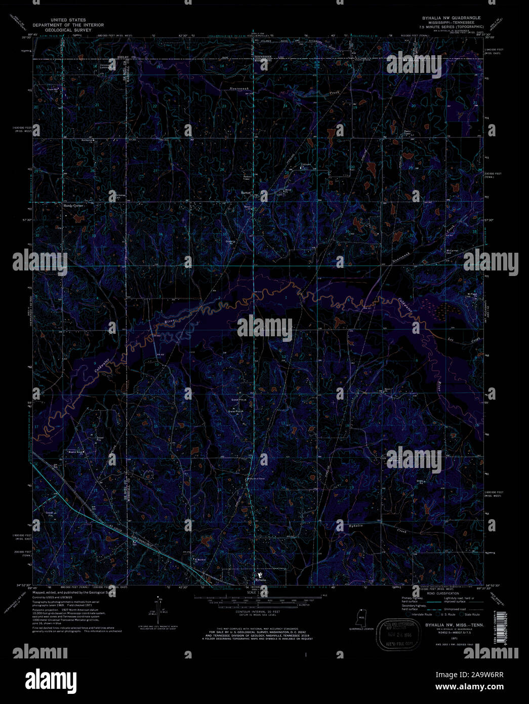 Map of byhalia hi-res stock photography and images - Alamy