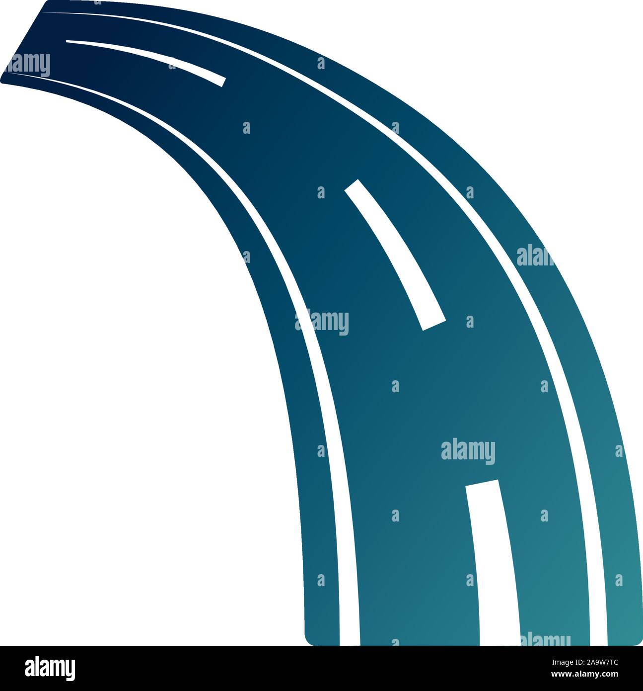 curves asphalt road gradient icon vector illustration Stock Vector ...