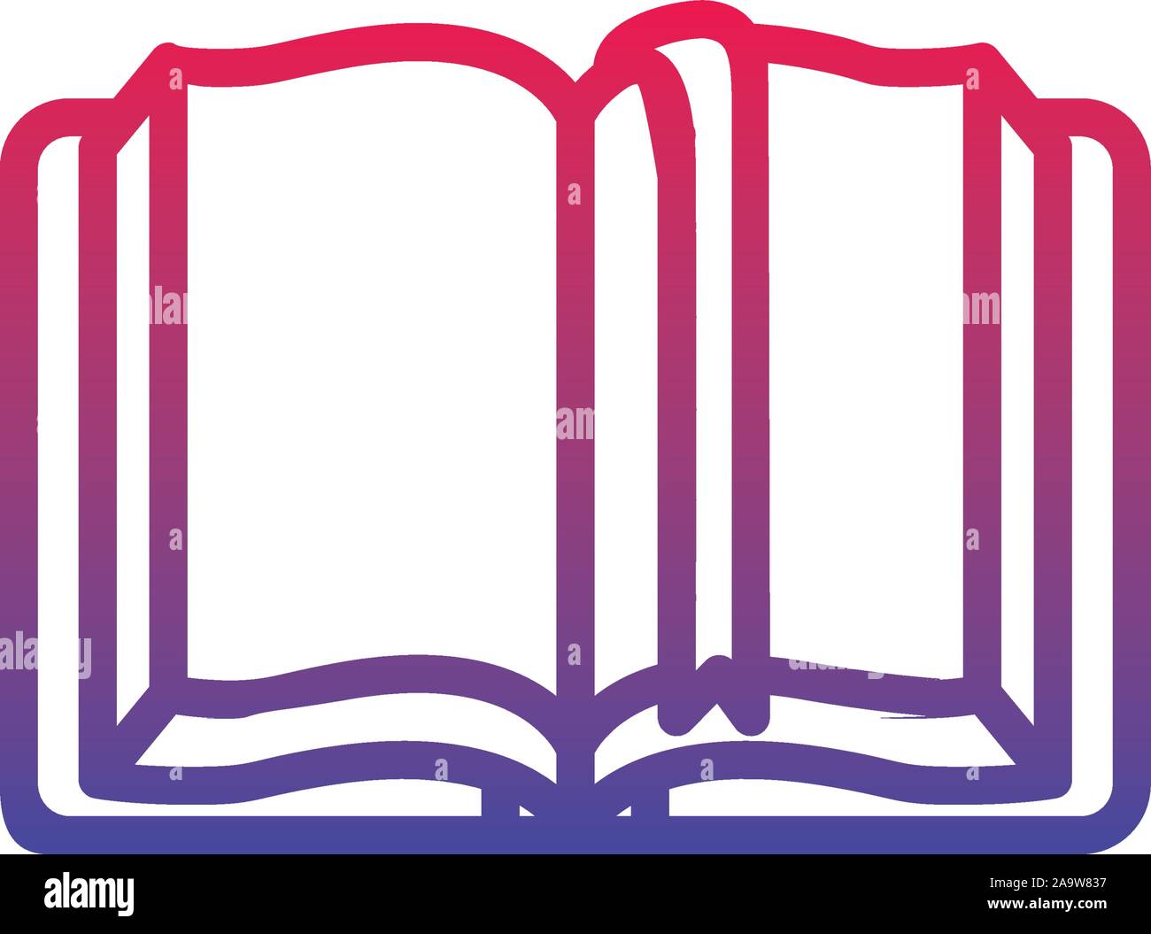 magical book fantasy line gradient icon vector illustration Stock ...