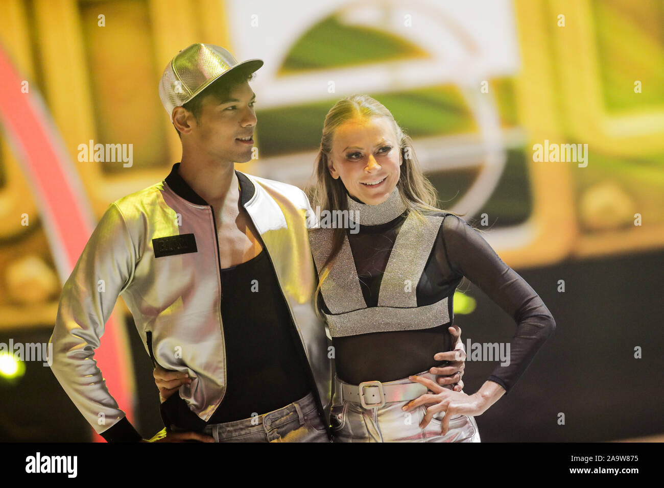 Cologne, Germany. 17th Nov, 2019. Jenny Elvers, actress, and Jamal ...