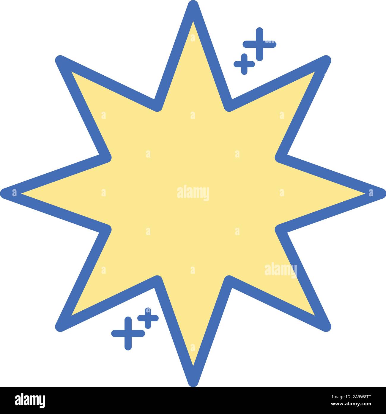 Eight pointed star Stock Vector Images - Alamy
