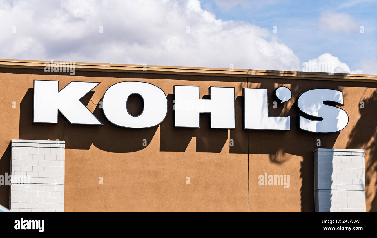 Sep 16, 2019 Milpitas / CA / USA - Kohl's sign at one of their ...