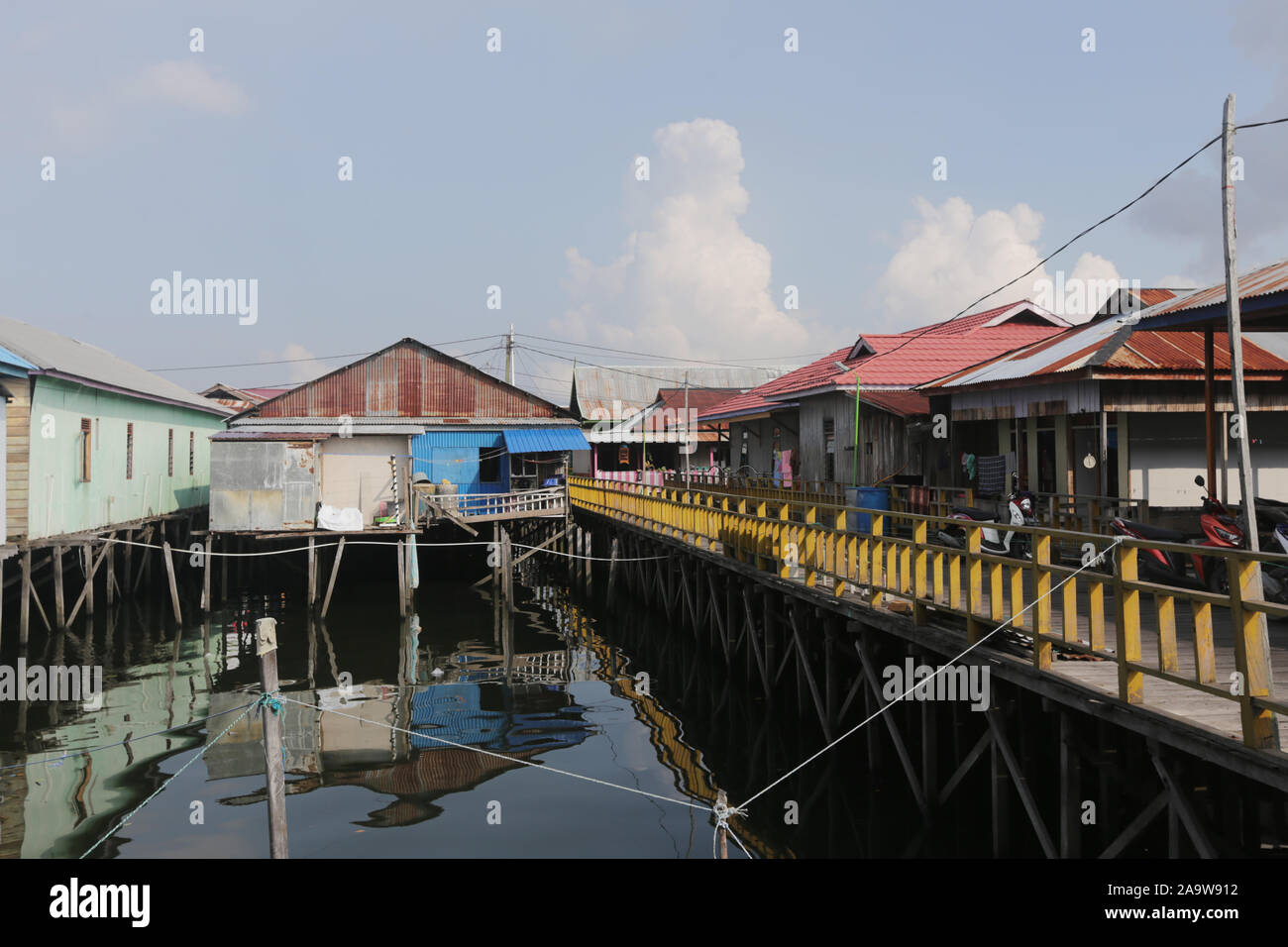 kampung Nelayan, Fisher Villages, in Kampung Selambai, Bontang, East ...