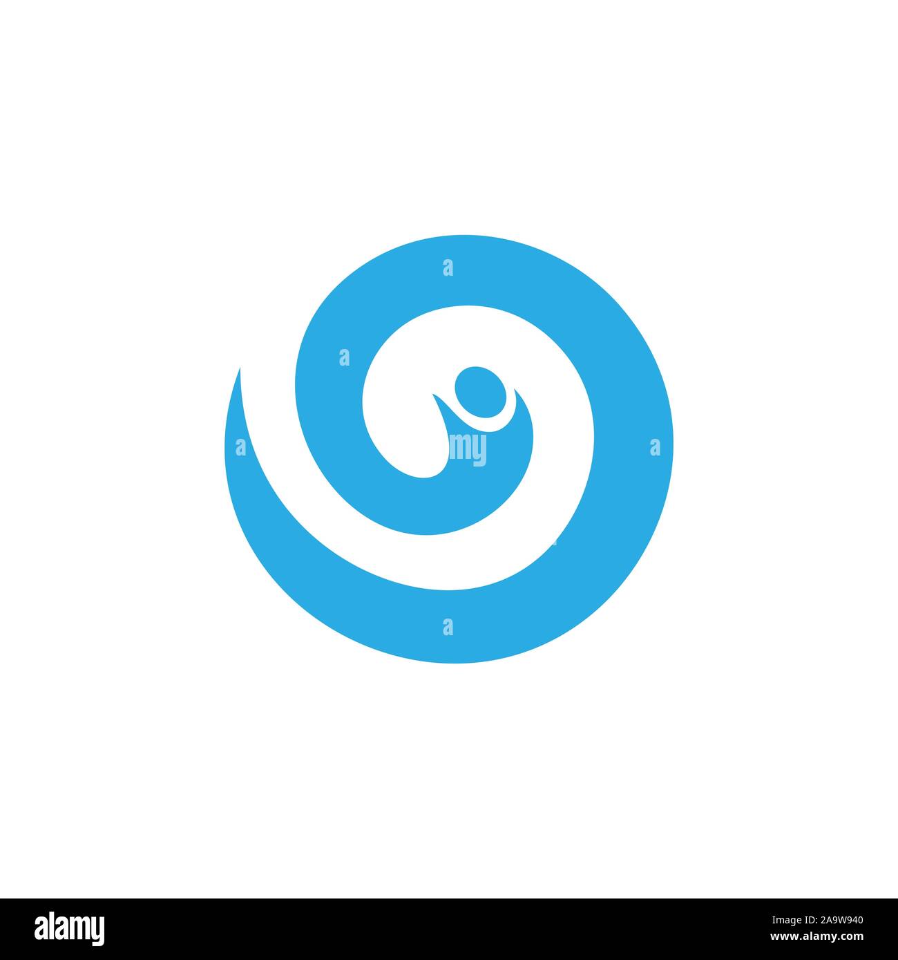 clear curves emblem logo decoration vector for your business Stock ...
