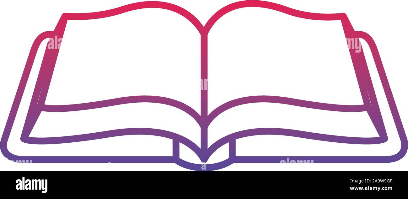 magic book fantasy line gradient icon vector illustration Stock Vector ...