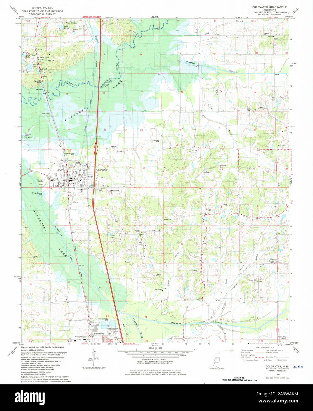 Map Of Coldwater High Resolution Stock Photography and Images - Alamy