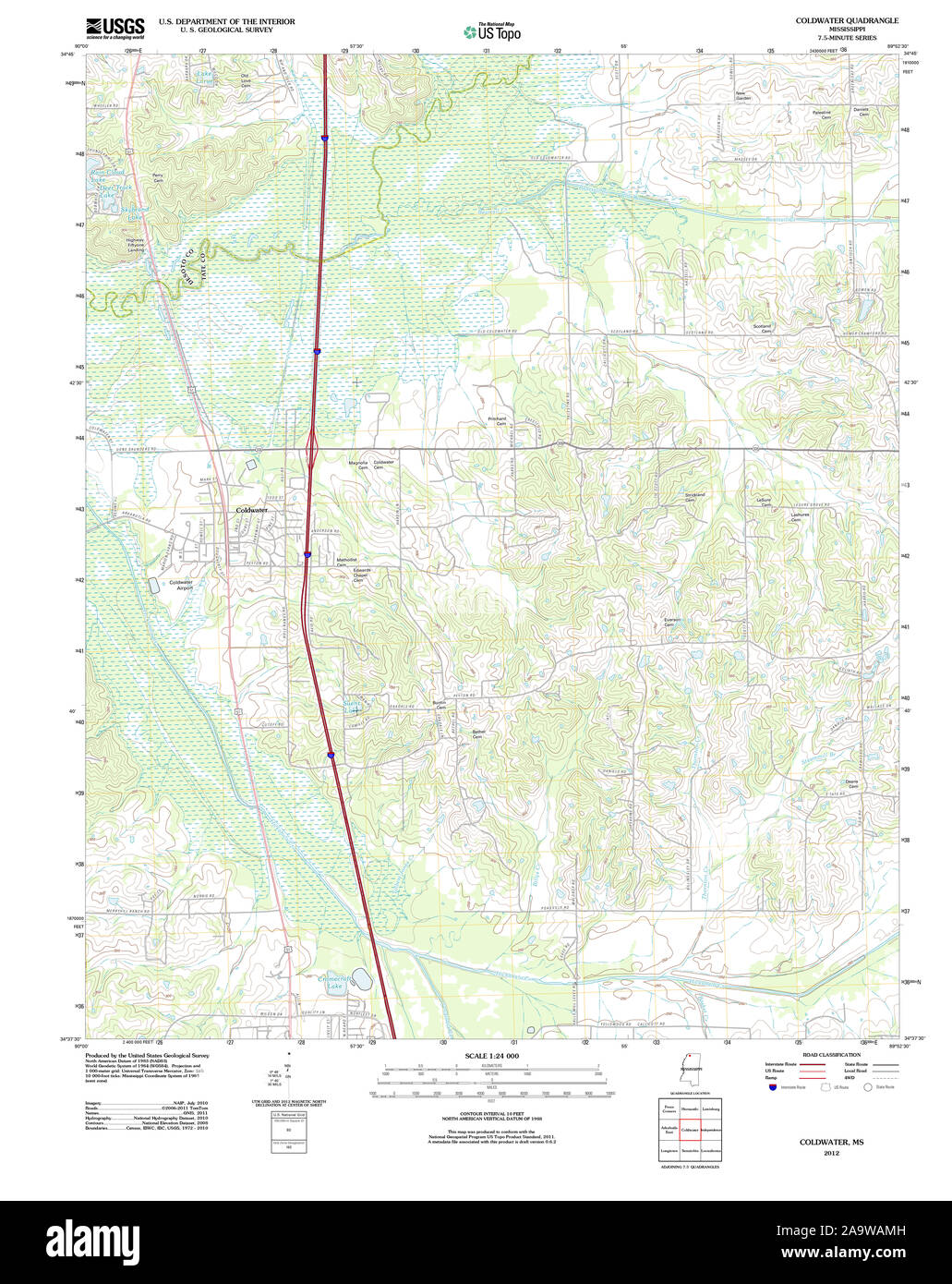Map of coldwater hi-res stock photography and images - Alamy