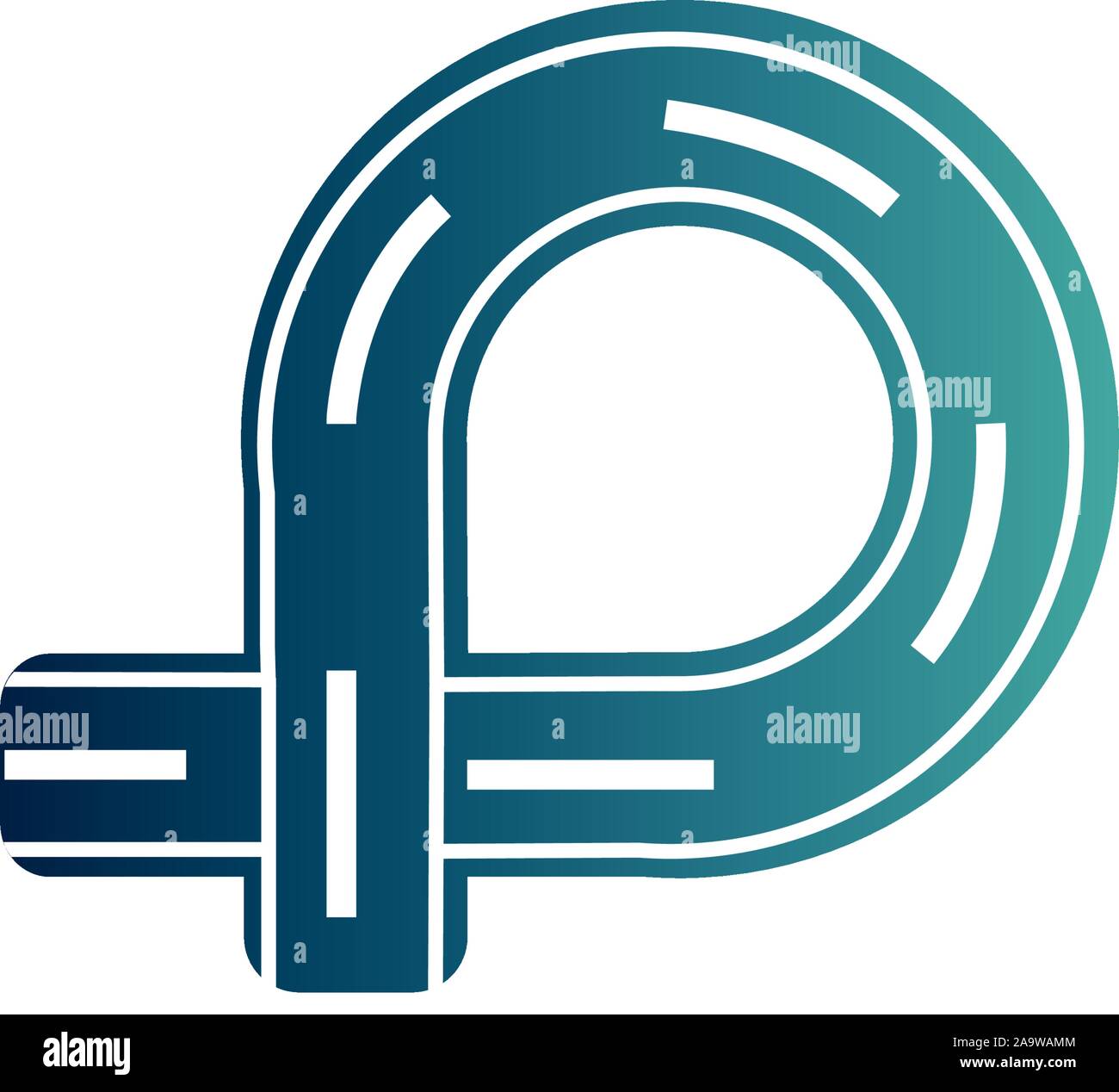 return traffic asphalt road gradient icon vector illustration Stock ...