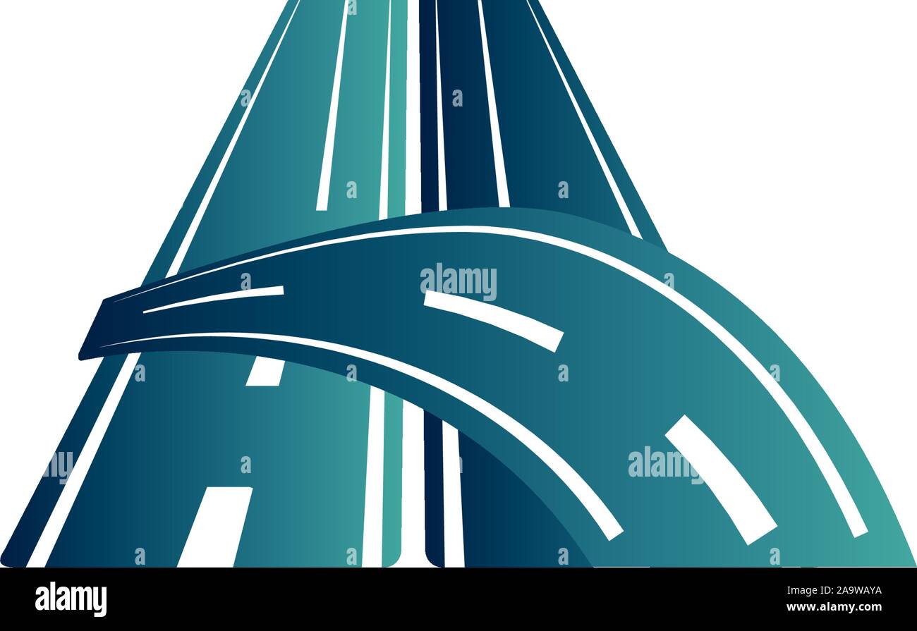 intersection asphalt road gradient icon vector illustration Stock ...