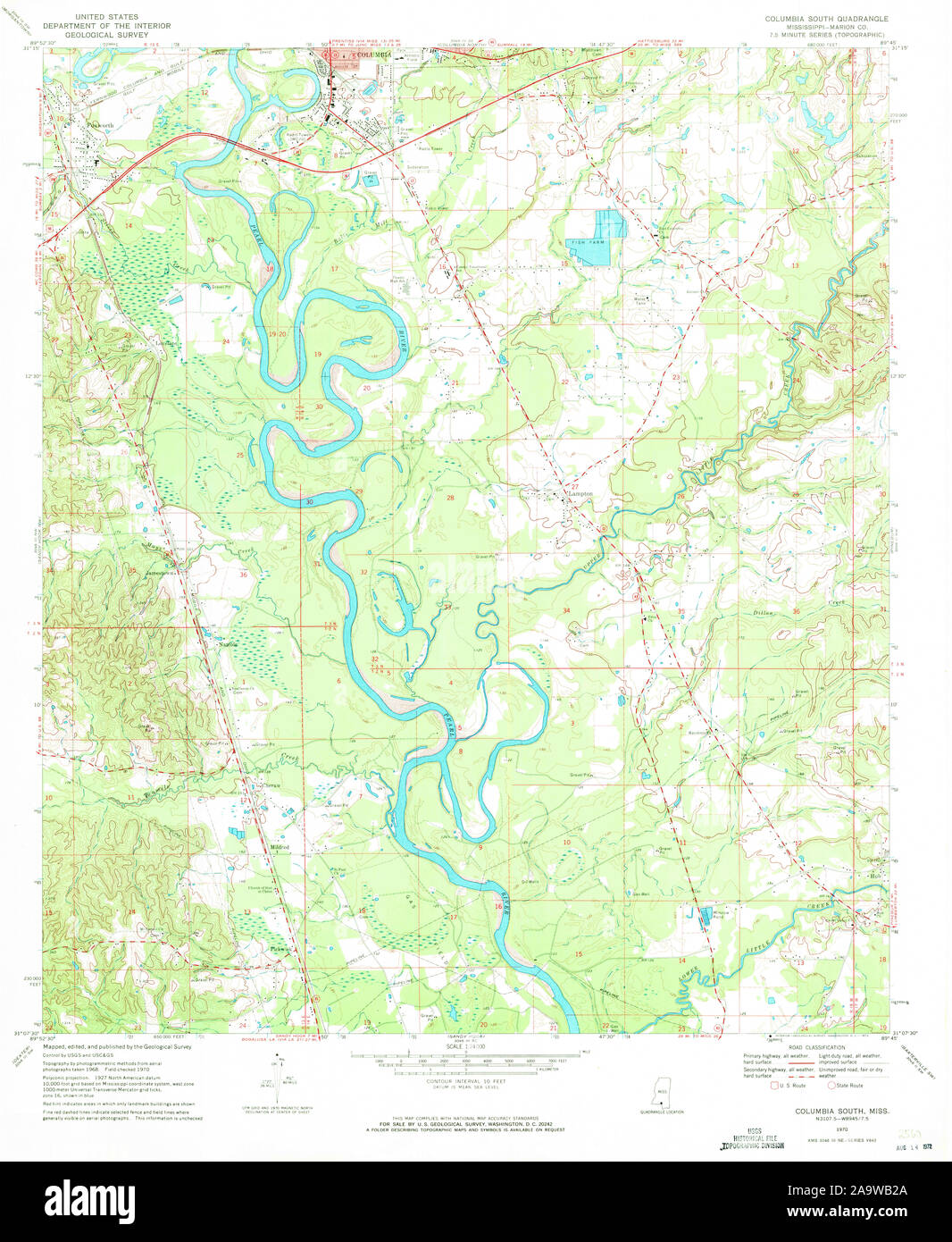 1970 columbia map hi-res stock photography and images - Alamy