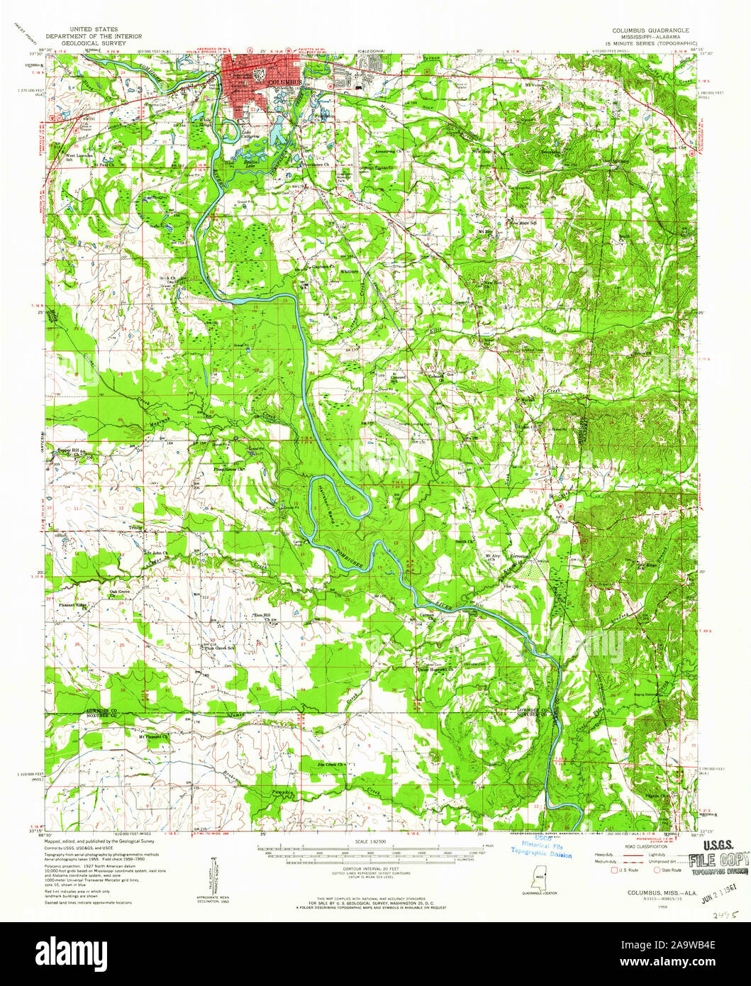 Columbus mississippi map hi-res stock photography and images - Alamy