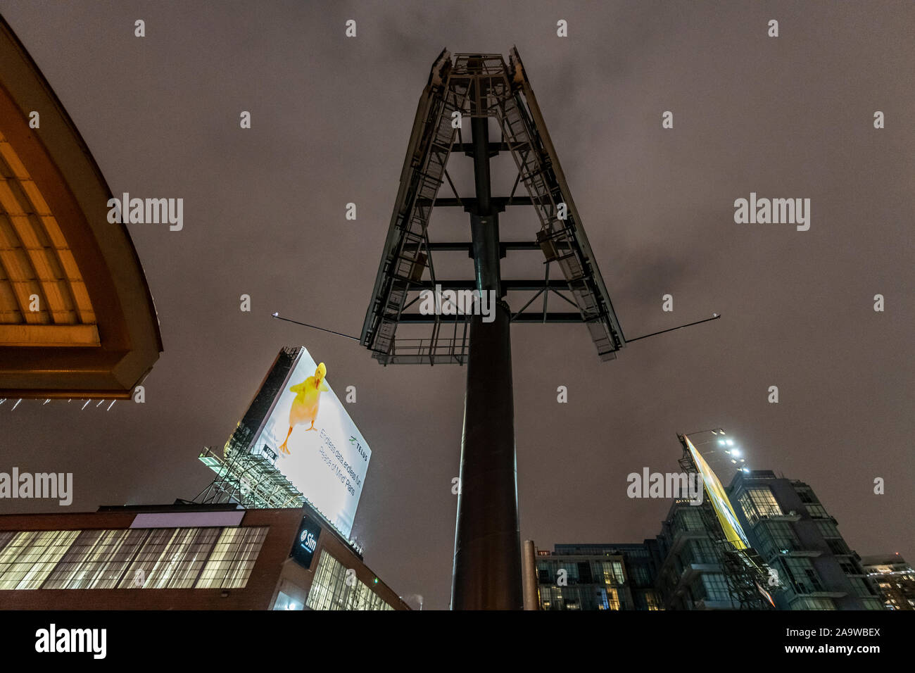 Gigantic billboard stand Stock Photo - Alamy