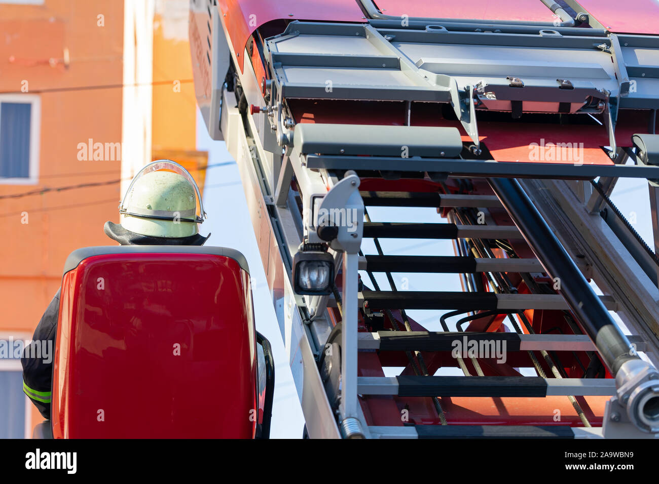 Picture of a new fire truck on mission in Cluj-Napoca, Romania Stock ...