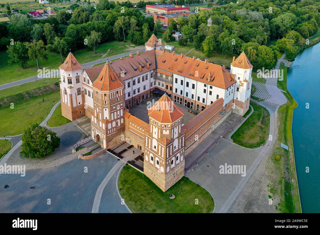 Mir Castle Complex, a UNESCO World Heritage site in Belarus Stock Photo ...