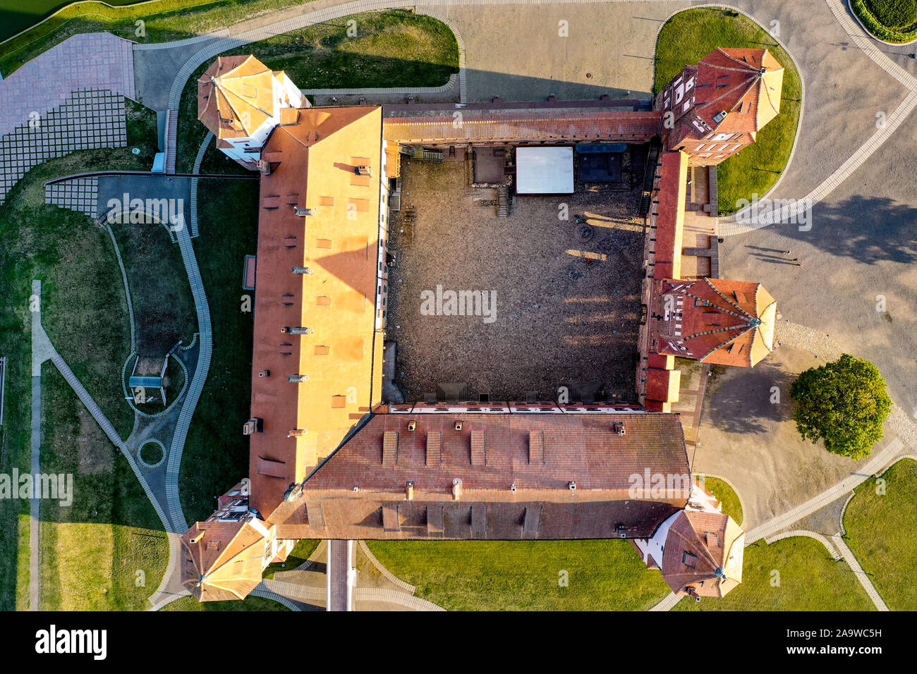 Mir Castle Complex, a UNESCO World Heritage site in Belarus Stock Photo ...