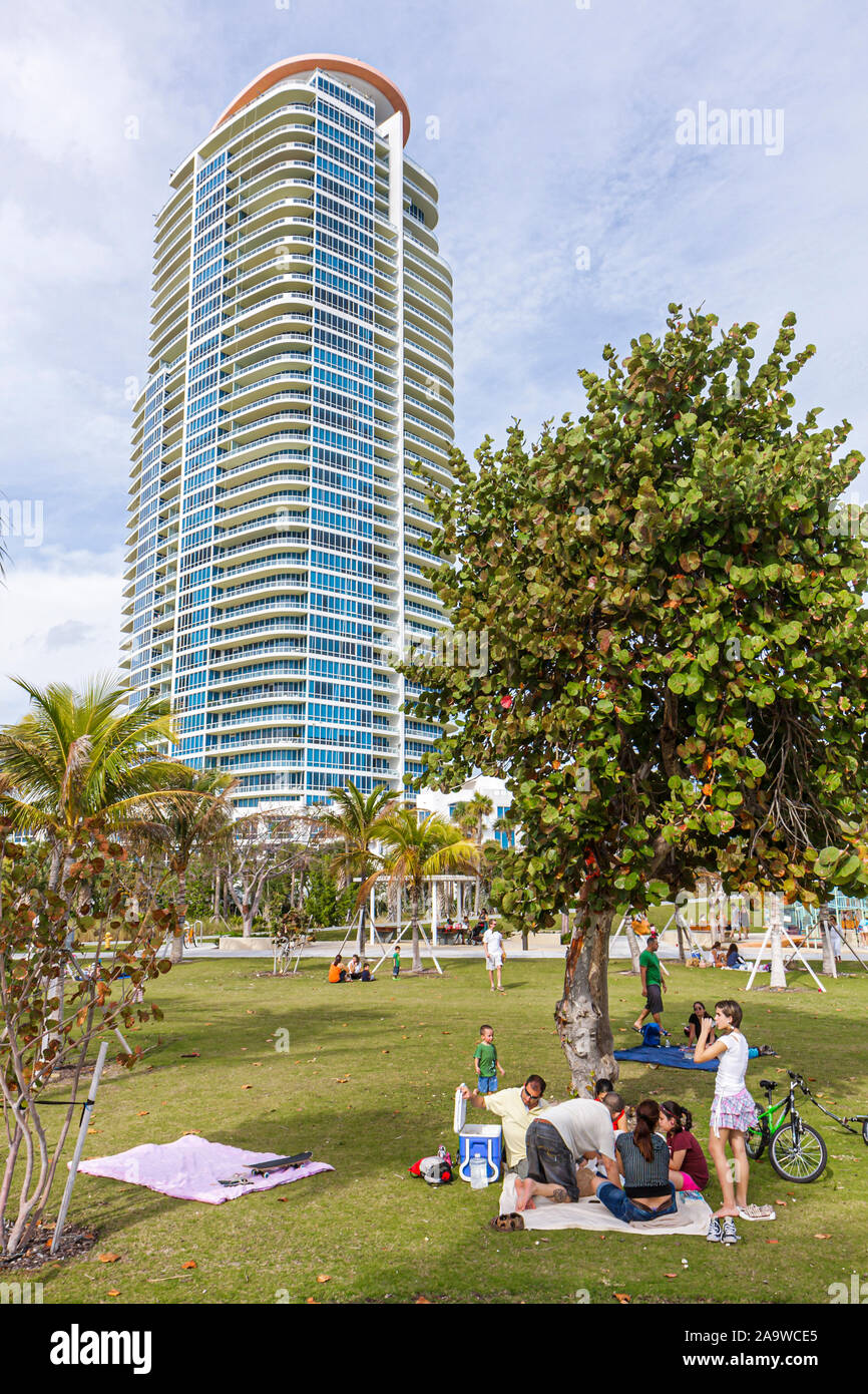 Miami Beach Florida,South Pointe Park,Point,high rise skyscraper ...