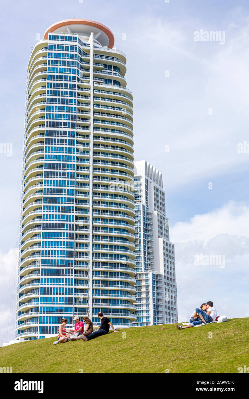 Miami Beach Florida,South Pointe Park,Point,high rise skyscraper ...