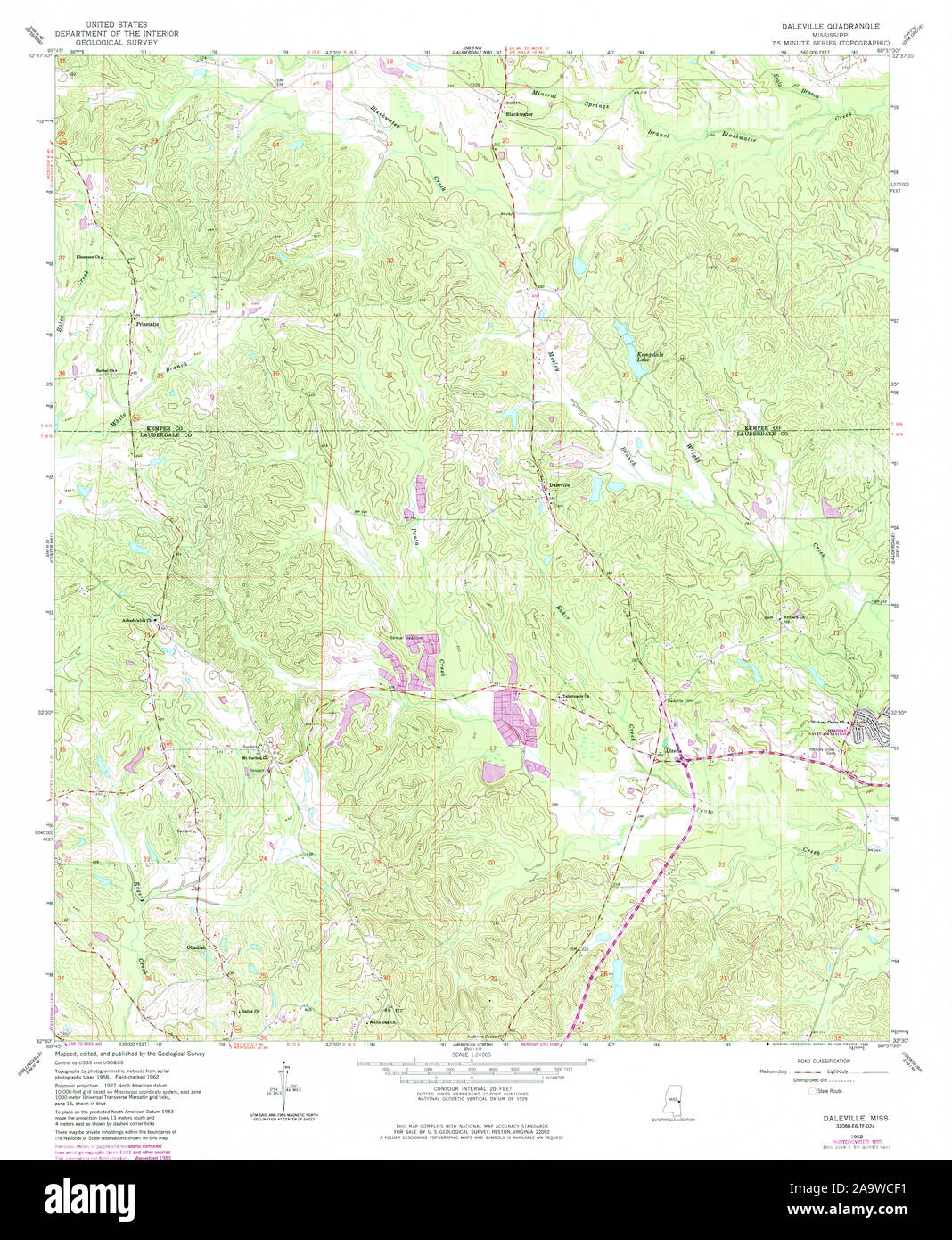 Map of daleville hi-res stock photography and images - Alamy