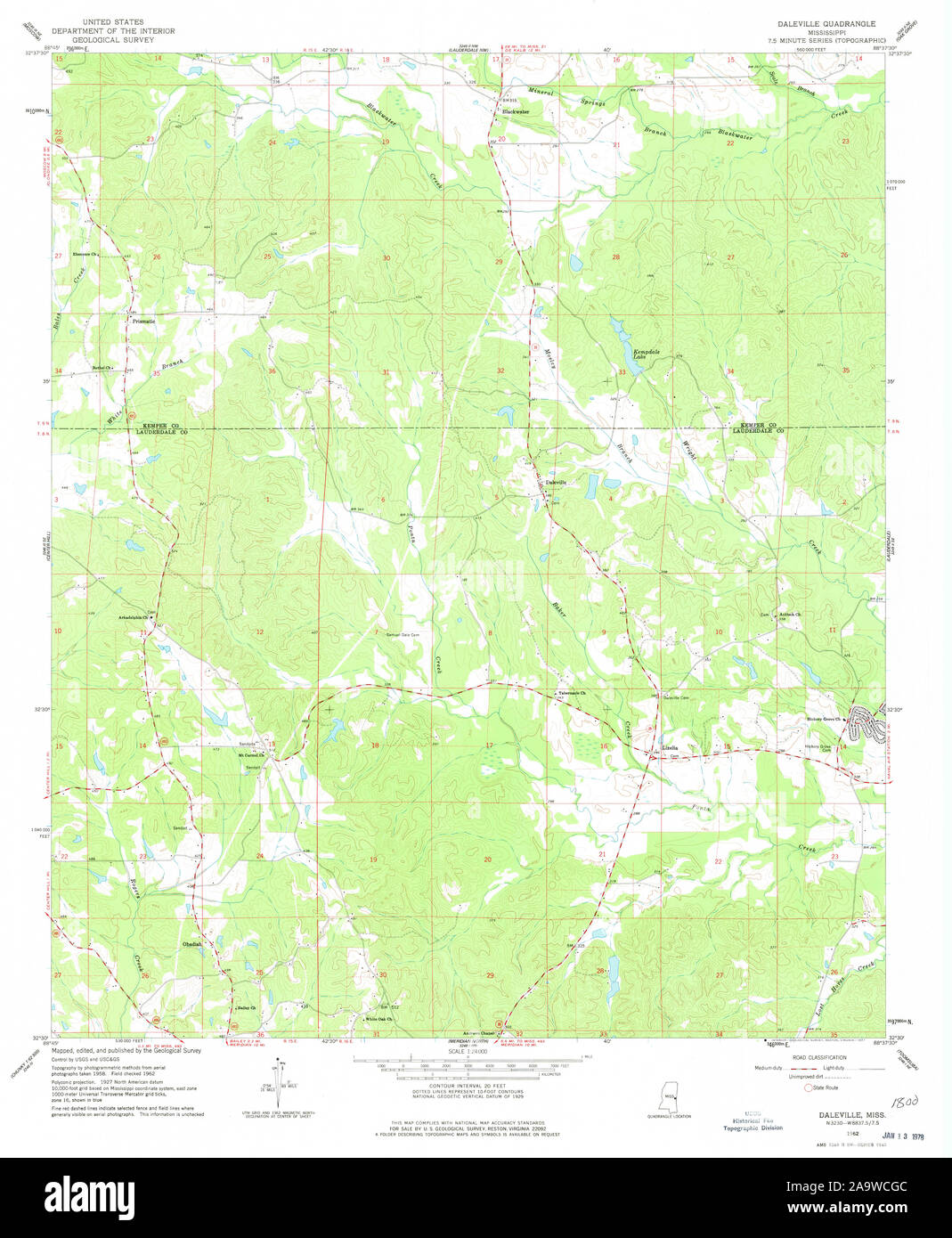 Map of daleville hi-res stock photography and images - Alamy