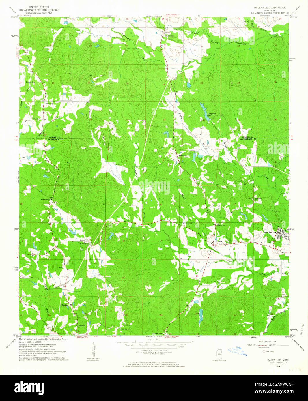 Map of daleville hi-res stock photography and images - Alamy