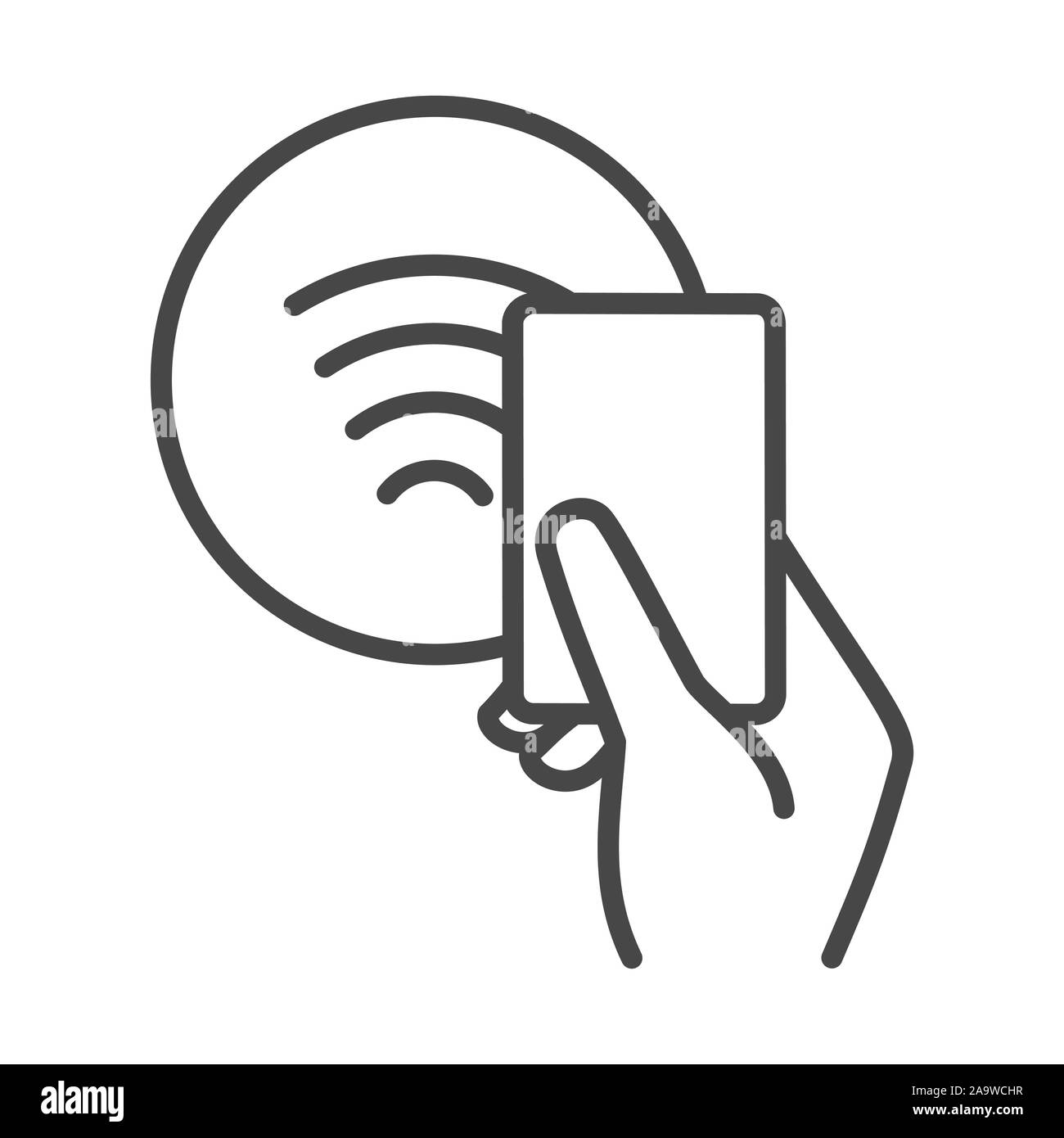 Contactless symbol Black and White Stock Photos & Images - Alamy