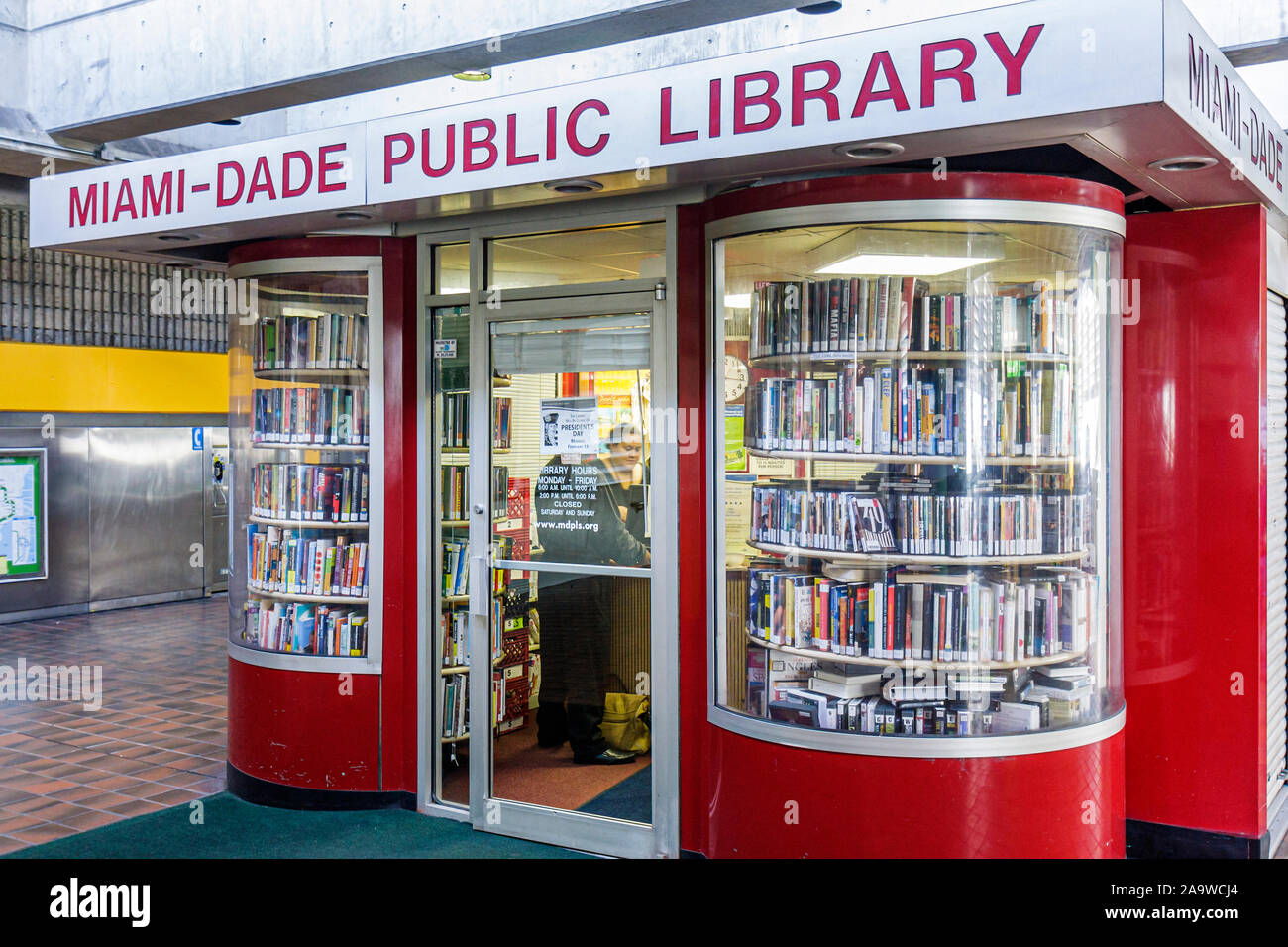 Miami Florida,Metrorail Station,public library,FL100207085 Stock Photo ...