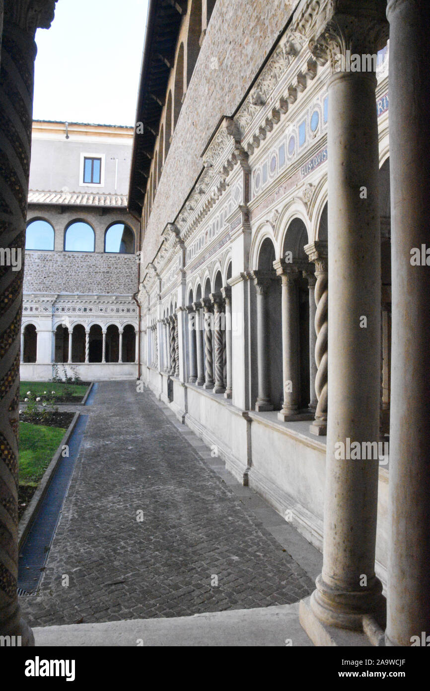 The monastery courtyard at the Cathedral of the Most Holy Savior and of ...