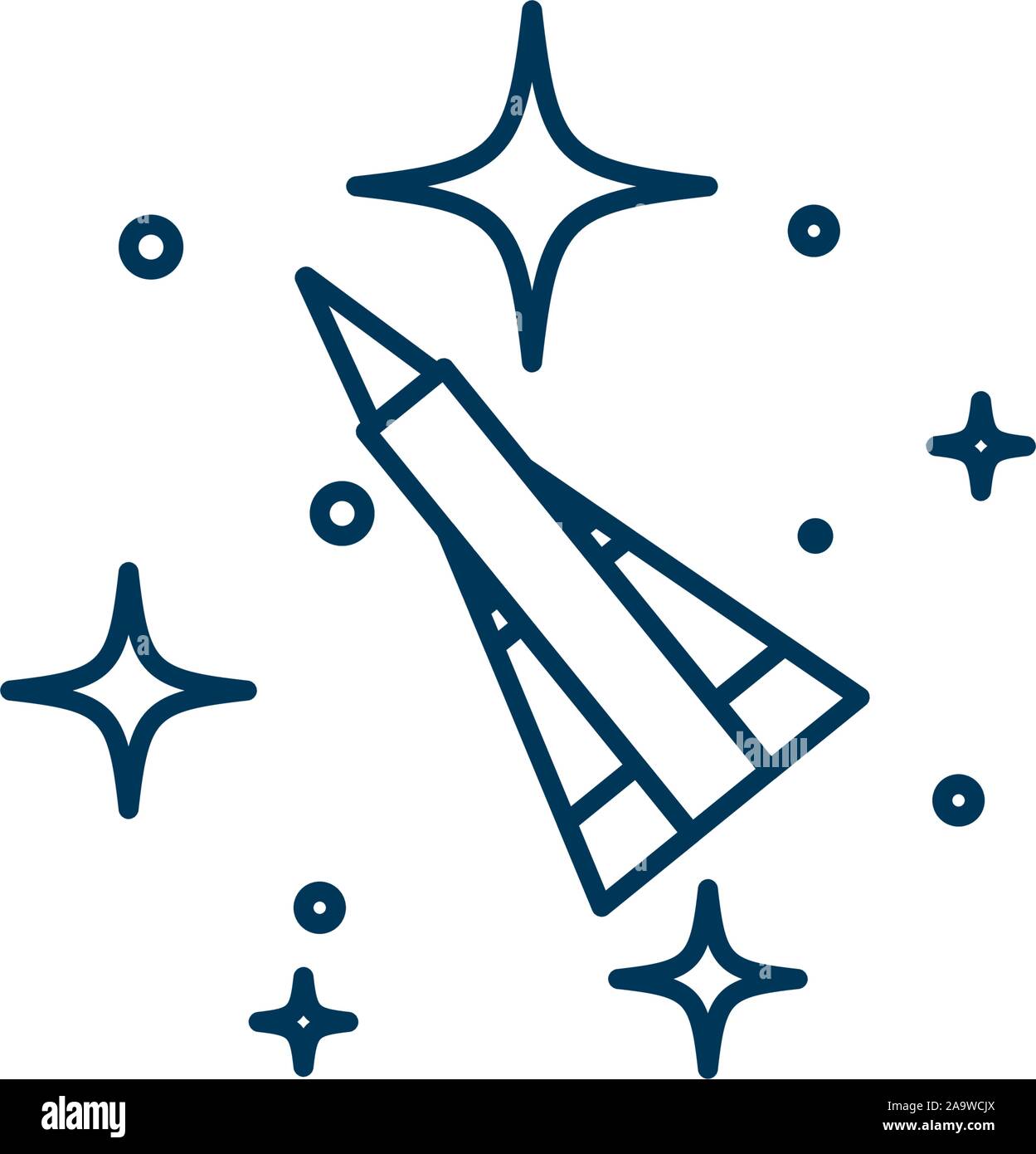 Space rocket launcher Stock Vector Images - Alamy