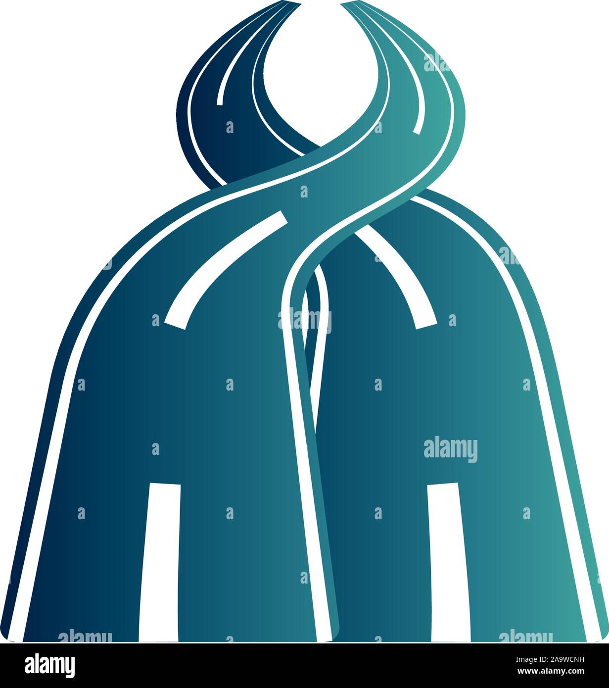 connectable asphalt road gradient icon vector illustration Stock Vector ...