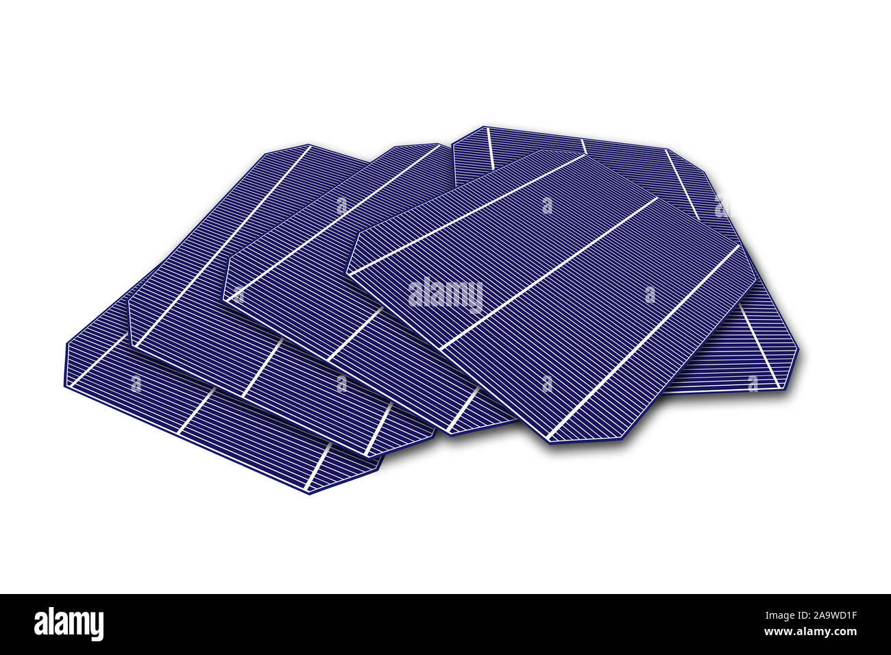 Solar cell isolated on white background Stock Photo - Alamy