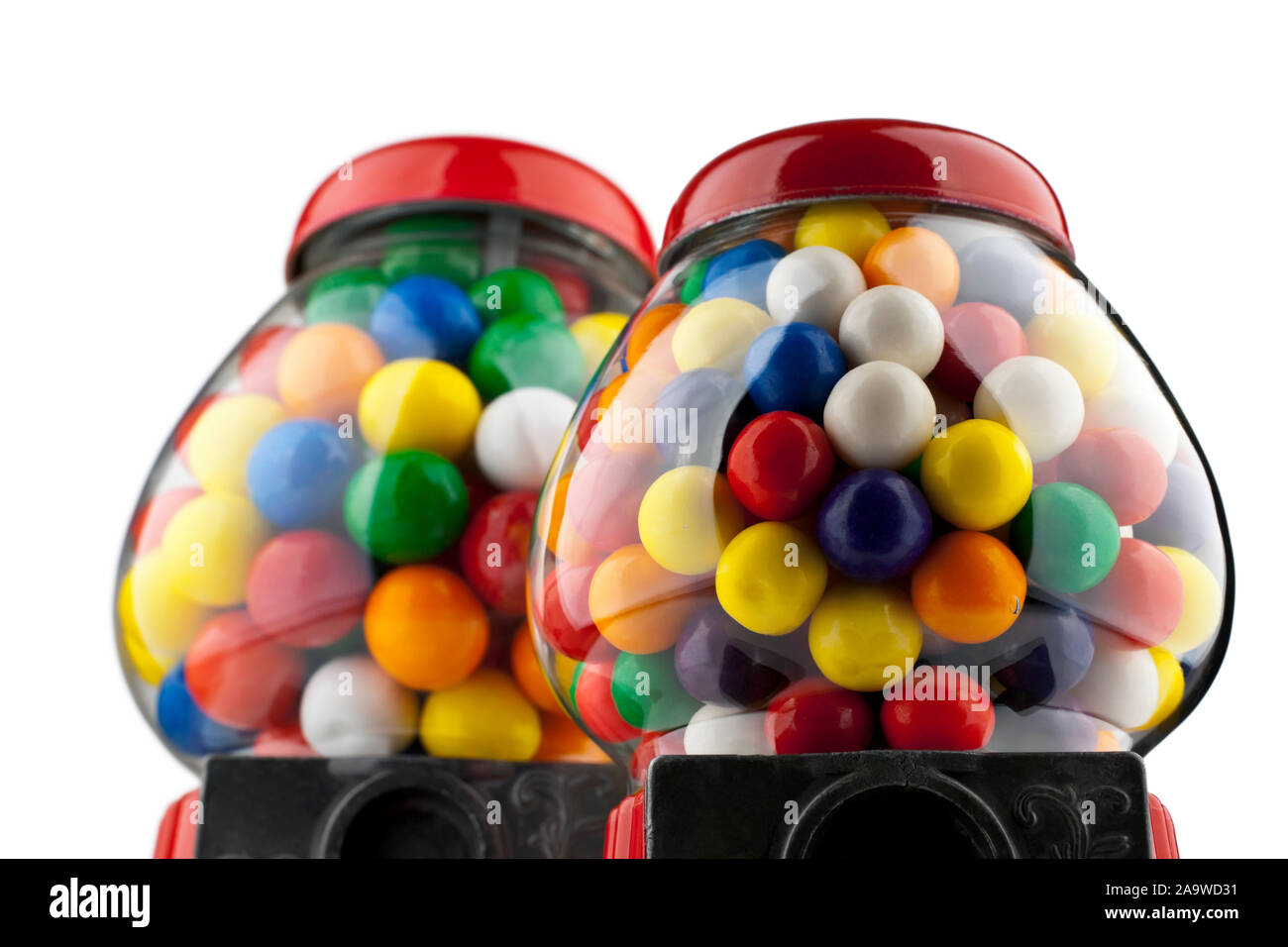 Coin Operated Gumball Machine isolated on White Stock Photo - Alamy