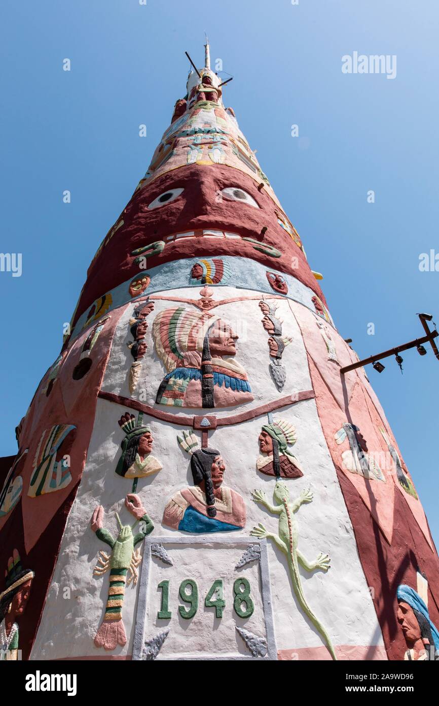 Ed Galloway's Totem Pole Park, Foyil, Oklahoma Stock Photo - Alamy